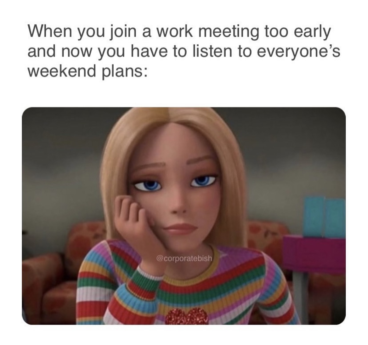 I purposely join work meetings 1 mins late | Work Memes - Blind
