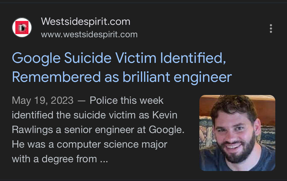 Confirmed. Two Young Google Engineers Found Murder Suicide in Los Altos ...
