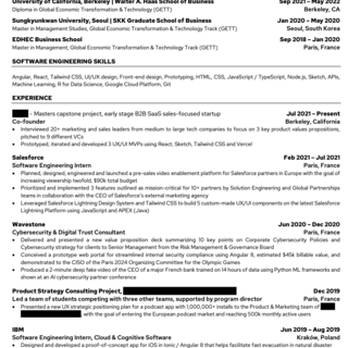 Resume Review - Blind