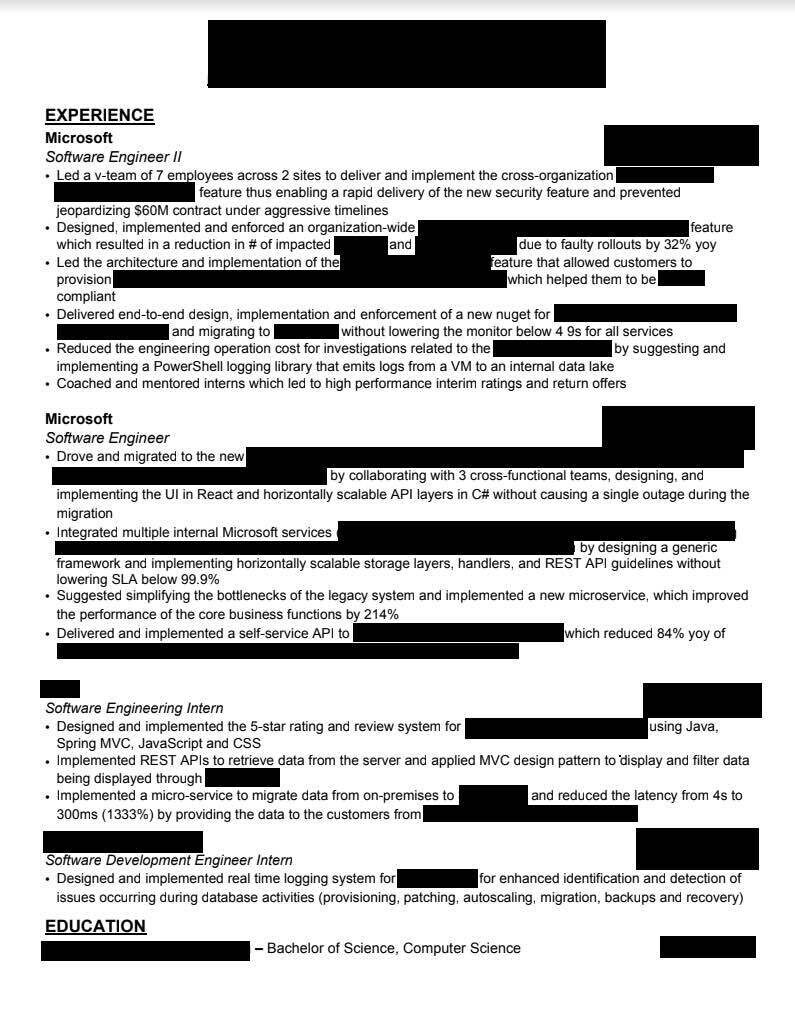 Roast my resume / resume for Senior roles | Resume Review - Blind