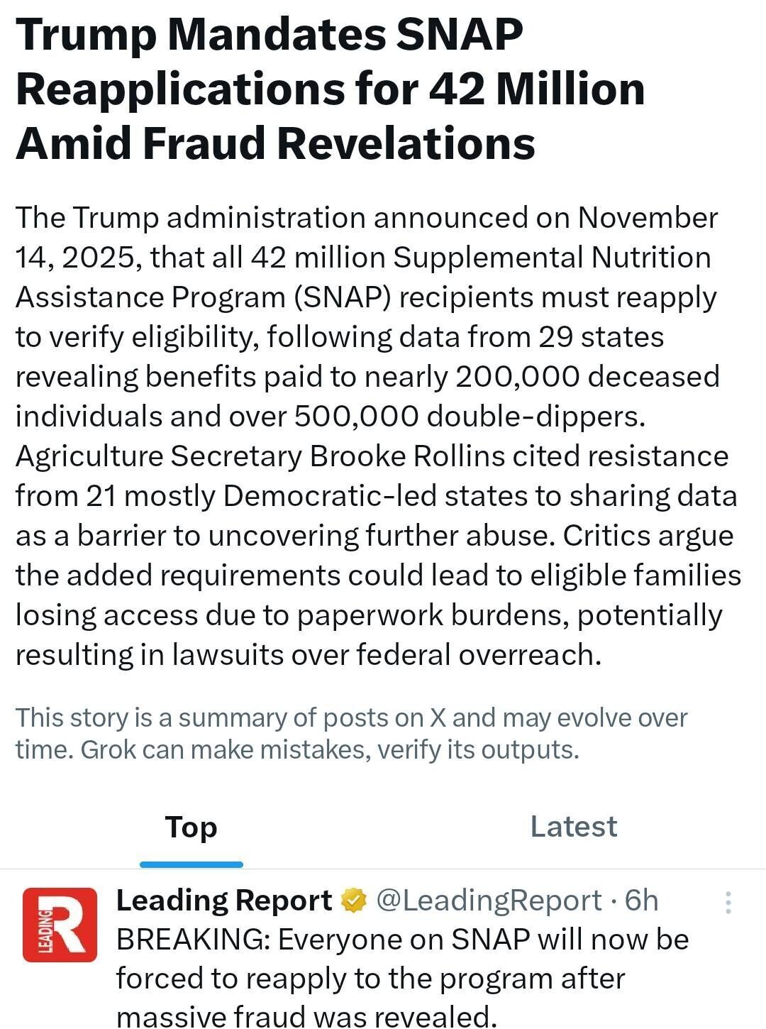 Trump mandates reapplication of SNAP benefits | White House & Policy ...