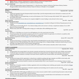 Resume Review for New Grad APM Roles | Resume Review - Blind
