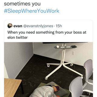 Twitter employee sleeping on office floor as Elon Musk pushes tight ...
