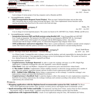 Resume review - Blind