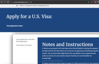 New US Visa Portal Appointment Reschedule (India) | Work Visa - Blind