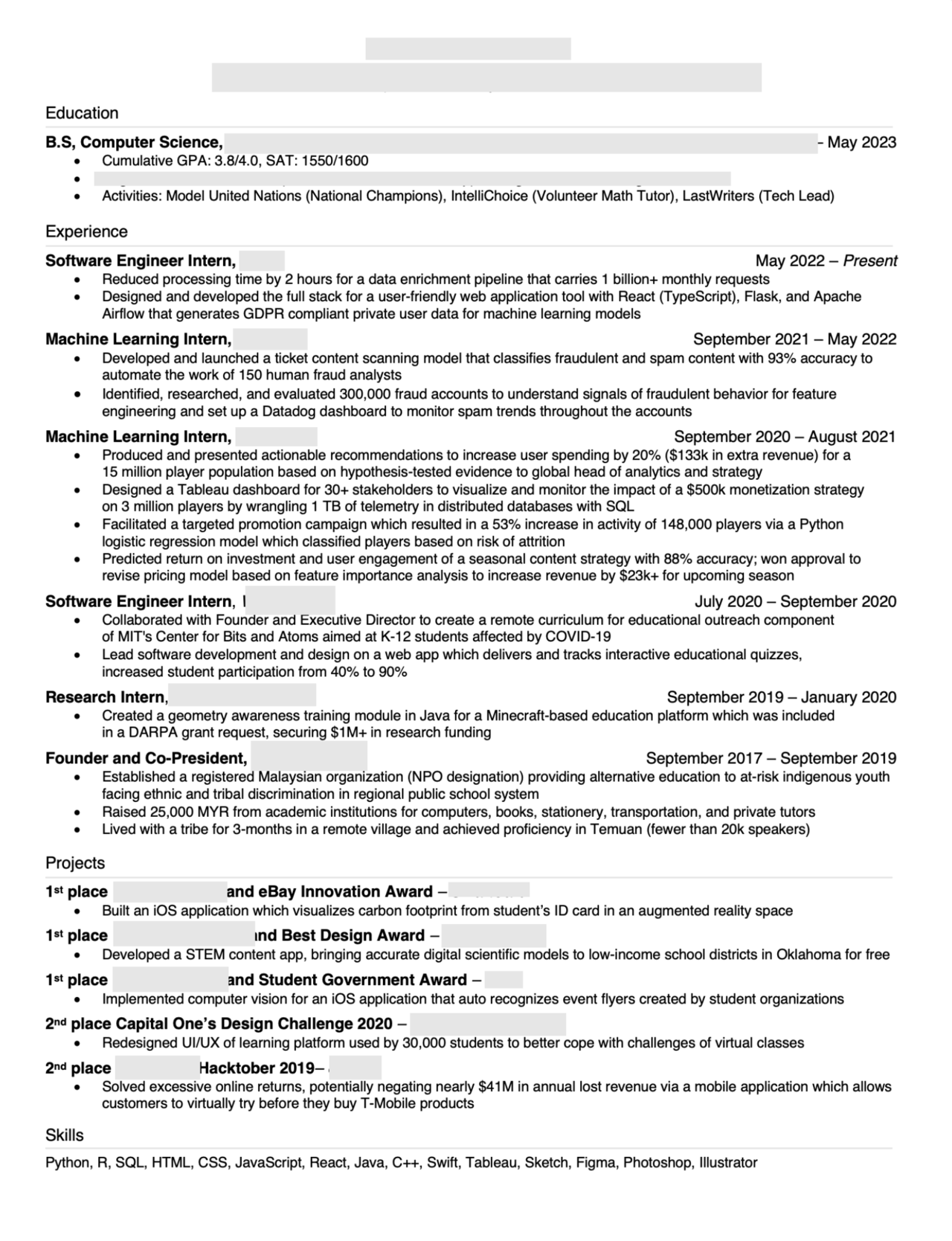 Is my resume okay for PM? (Meta RPM). - Blind