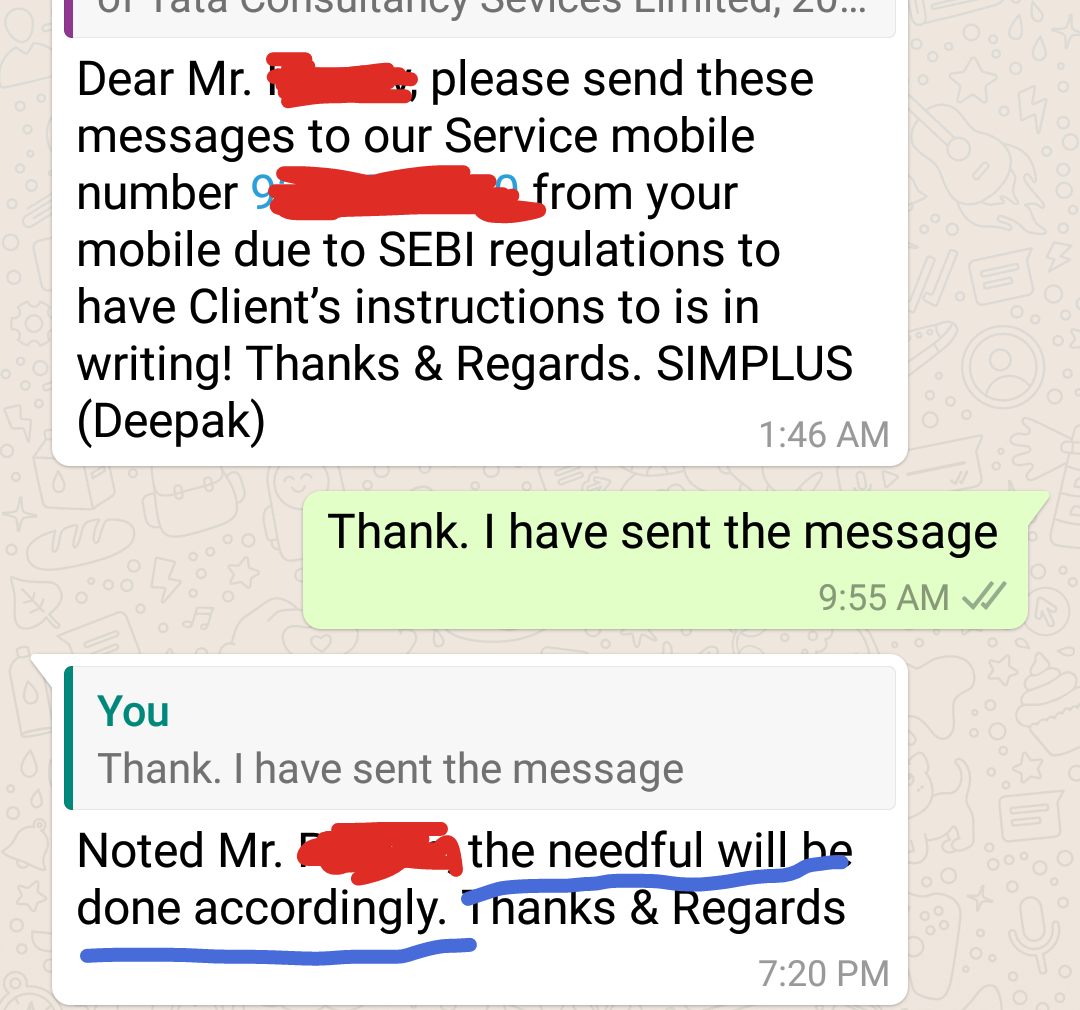 Practical example of DOING THE NEEDFUL - Blind