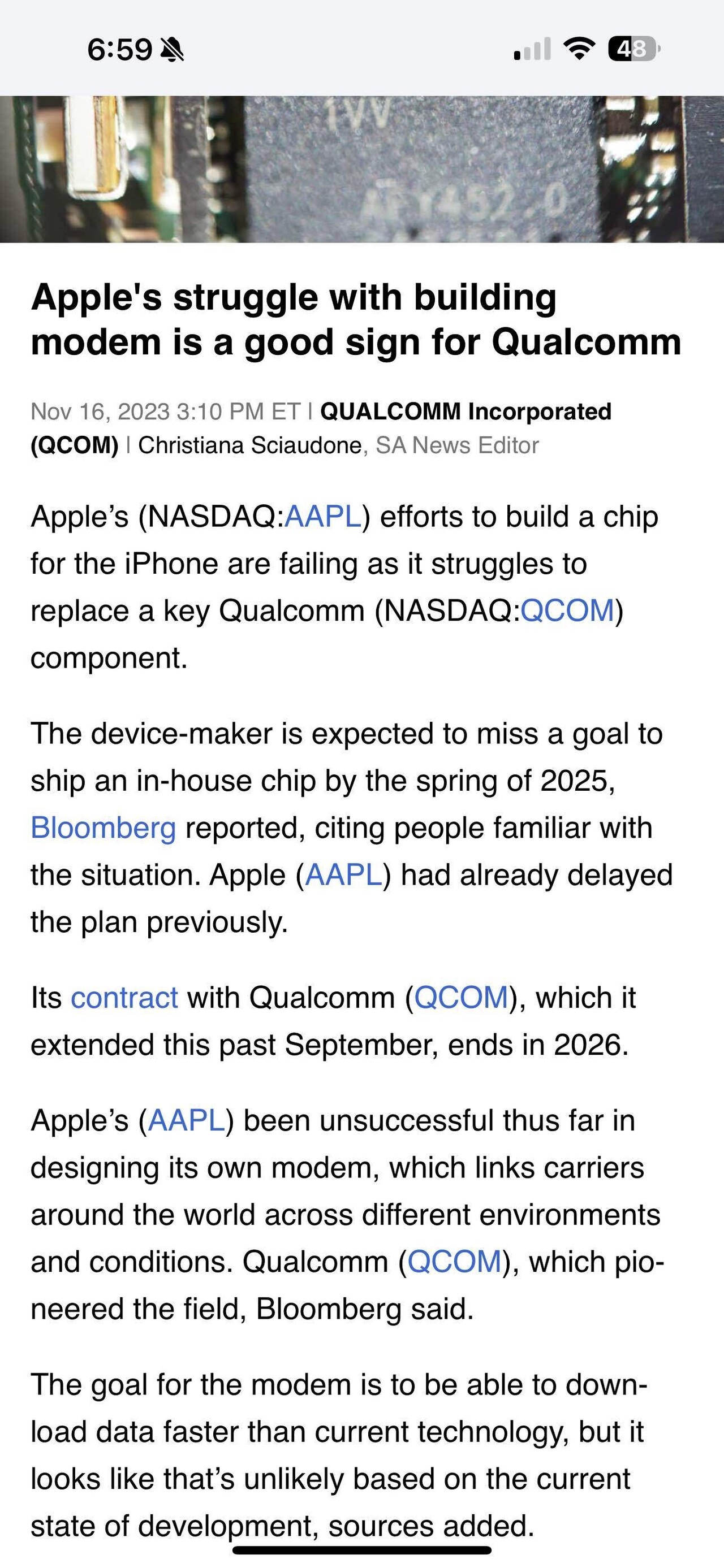 Apple 5G modem will miss its delivery on 2025, and had to postpone ...