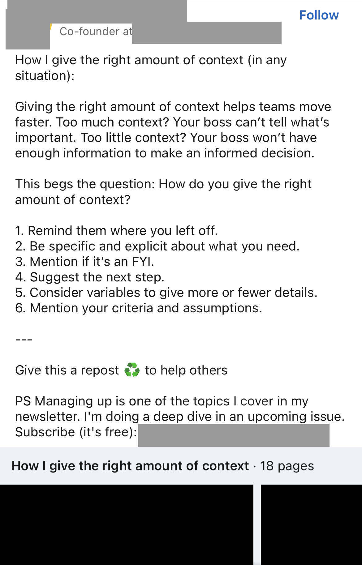 “How you can be a good worker bee” - Blind