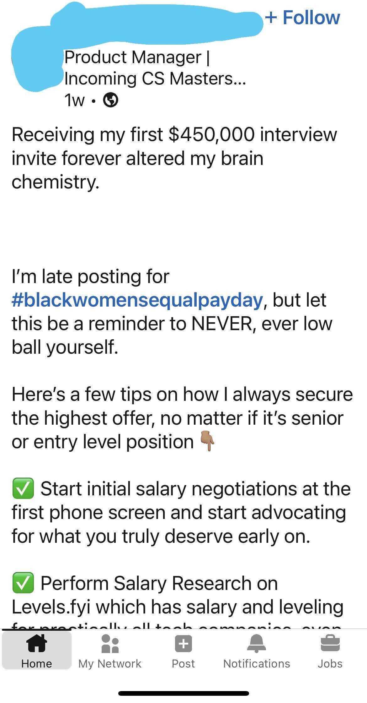 LinkedIn Cringe: Bragging about getting an interview for a $450k job ...