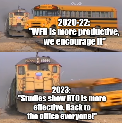 WFH vs RTO | Work Memes - Blind