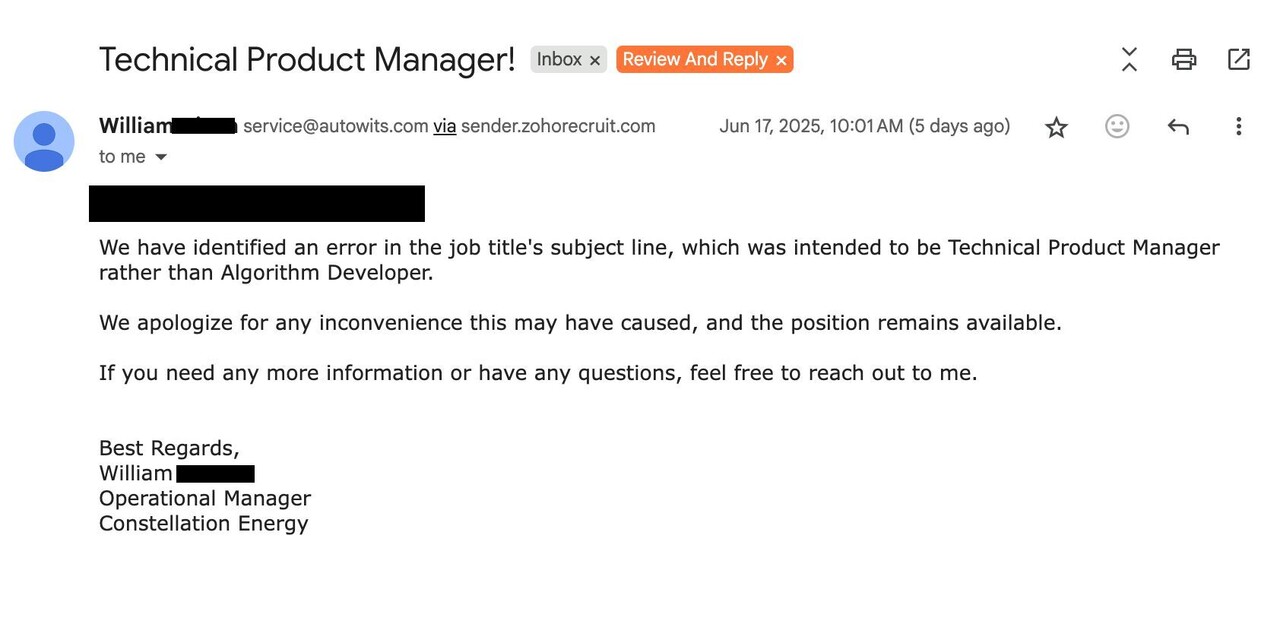 Fake recruiter trying to scam unsuspecting job seekers | Tech Industry ...