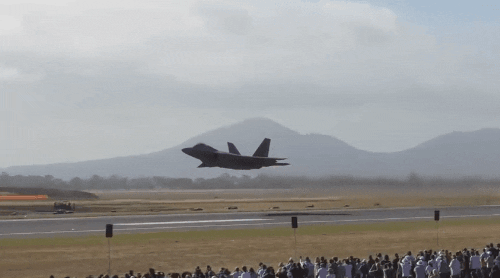 블라인드 | 블라블라: F-22 랩터 수직기동.gif