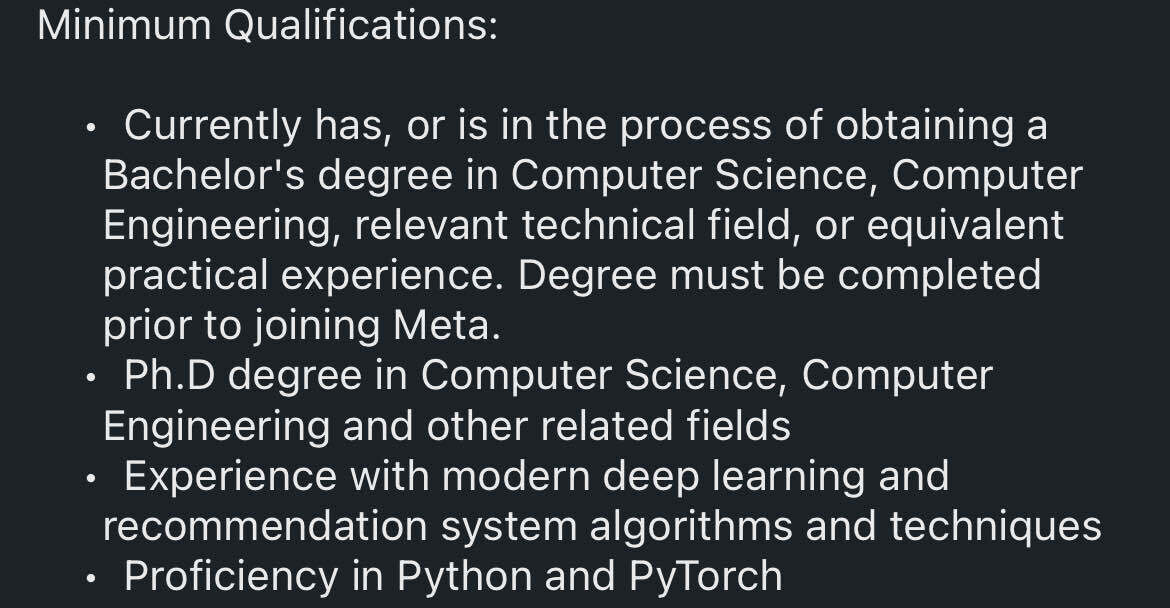 META job description is contradictory | Tech Industry - Blind