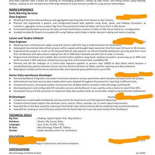 Resume Review | Resume Review - Blind