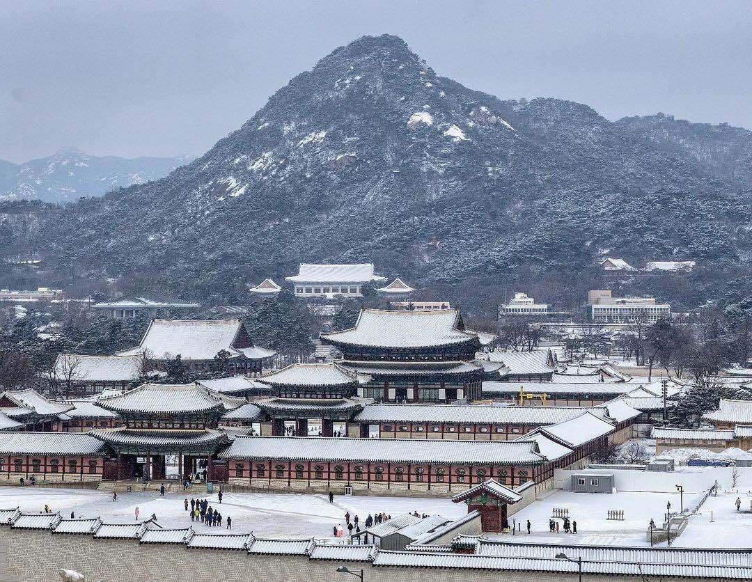 블라인드 | 블라블라: 눈덮힌 경복궁-청와대-북악산