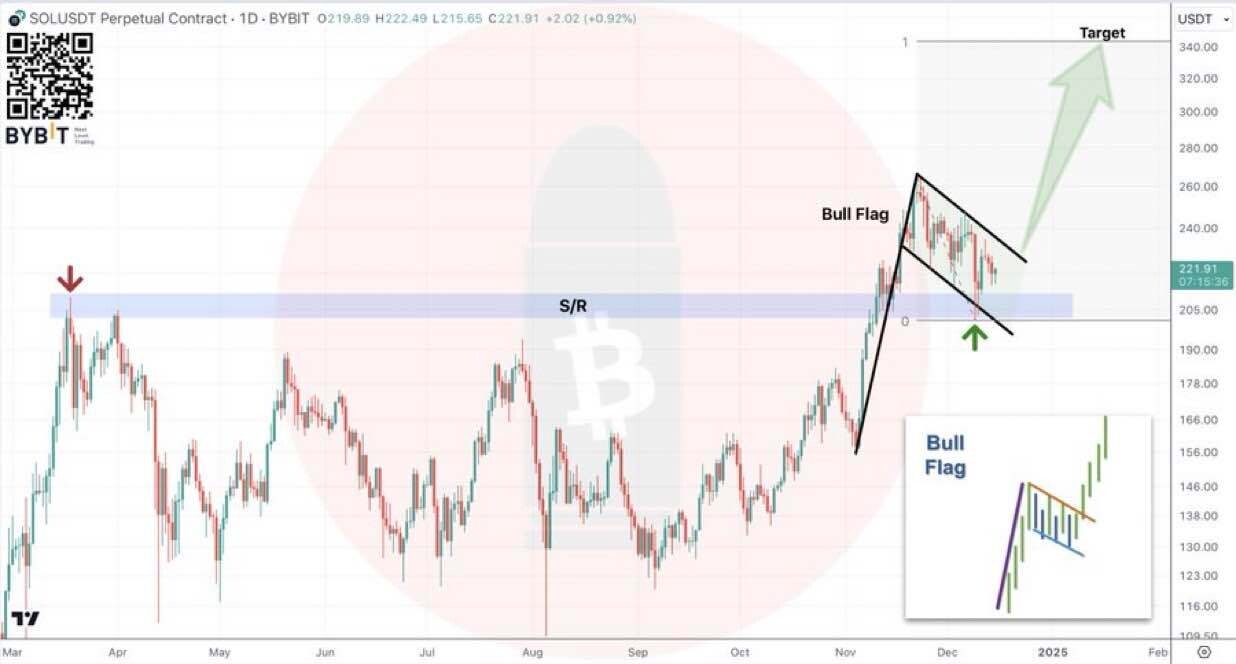 Solana bull flag | Crypto - Blind
