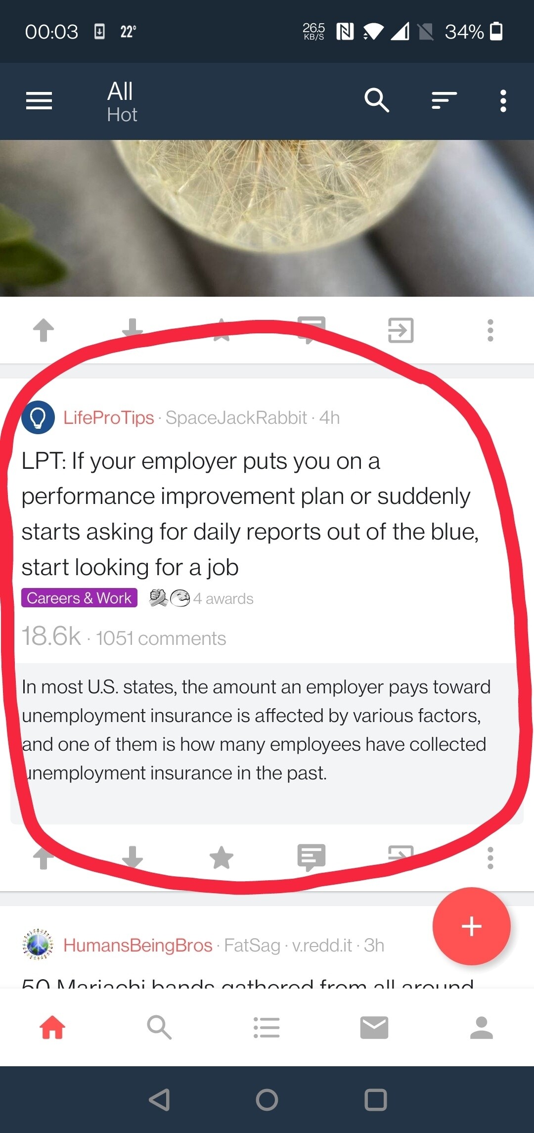 This is how far behind the average Reddit user is! - Blind