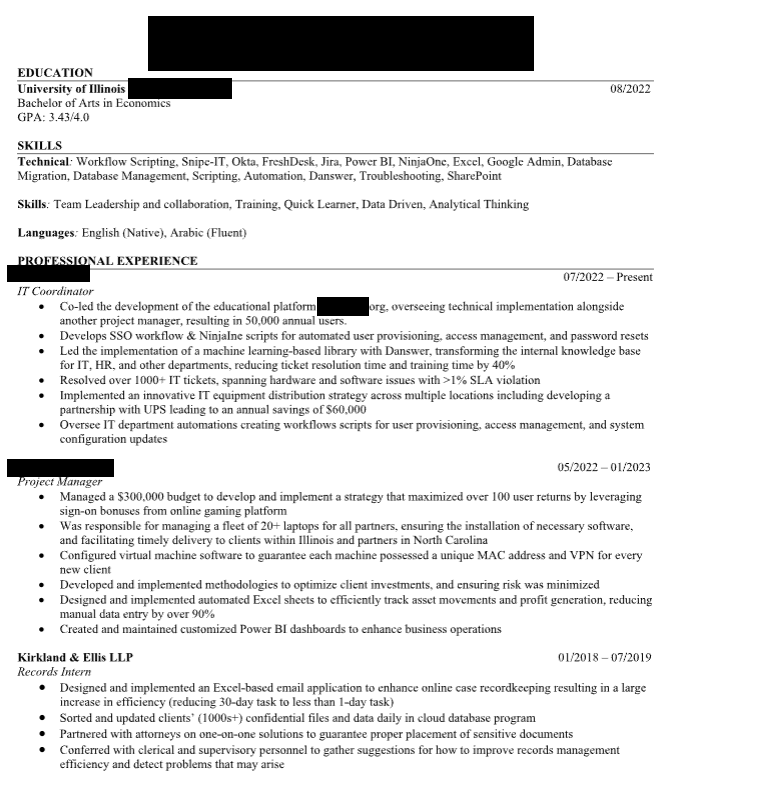 Rate my resume | Resume Review - Blind