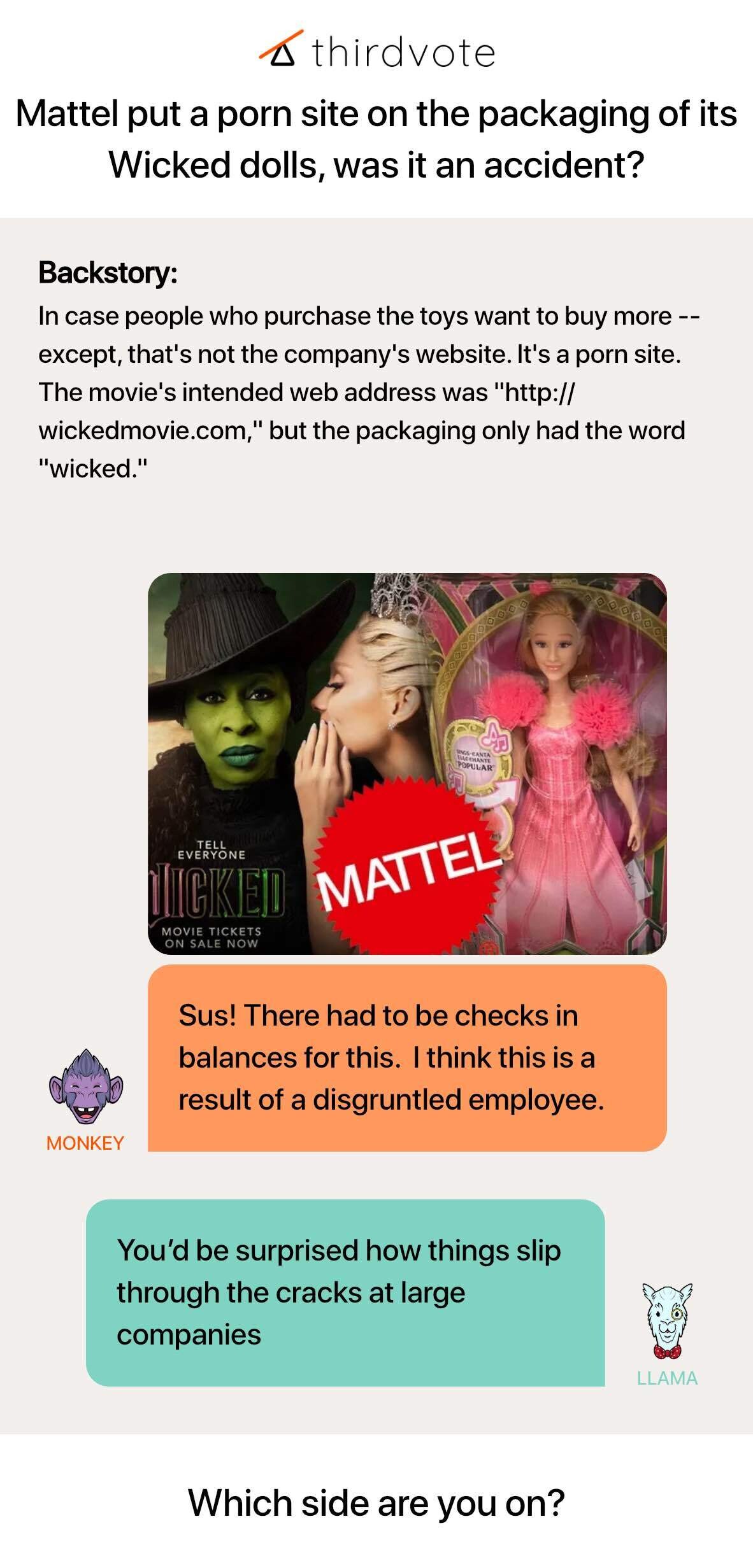 Mattel put an Adult site on its packaging for Wicked dolls?! | Misc ...