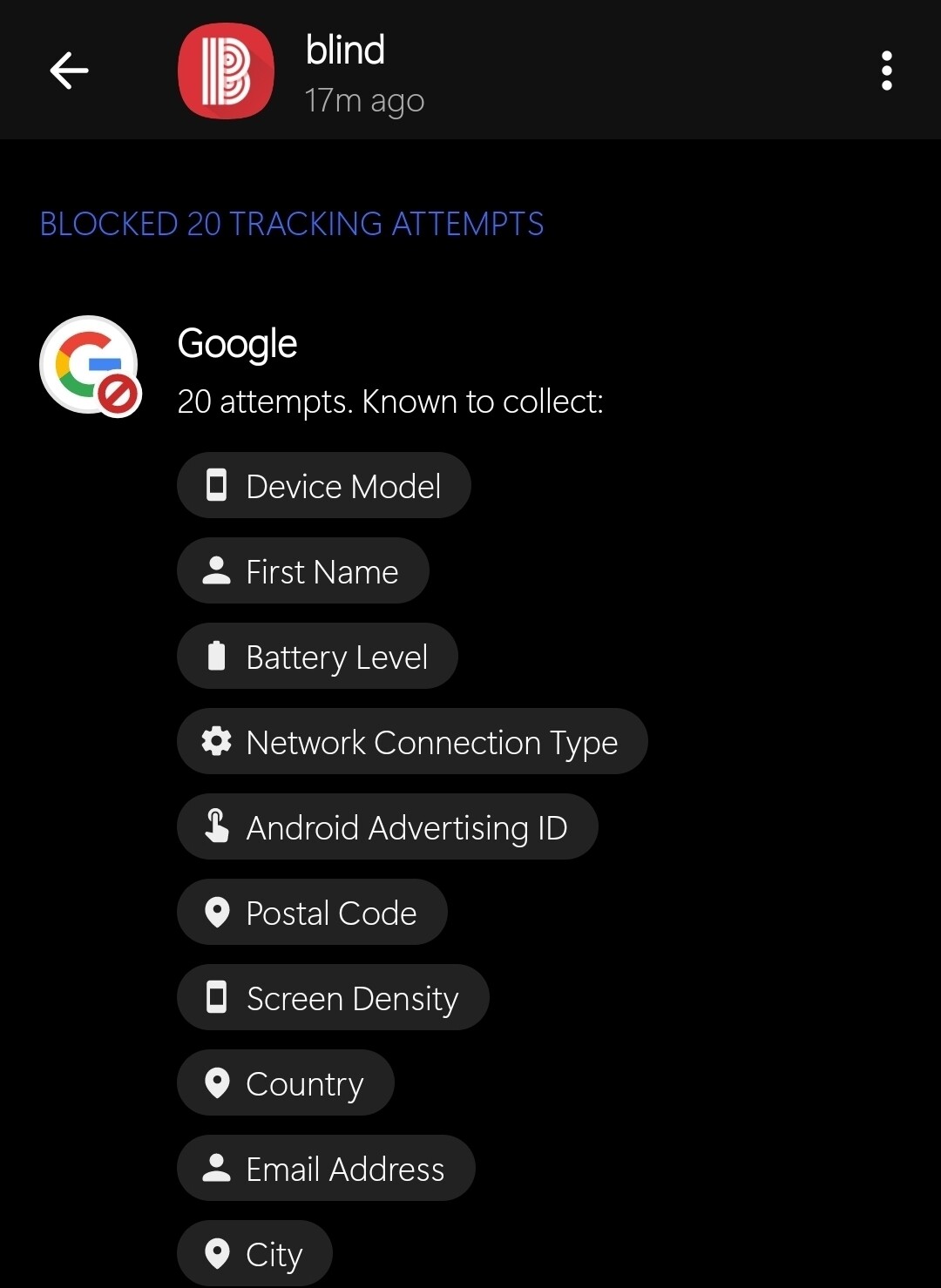 Why does Blind app have tracking? | Tech Industry - Blind
