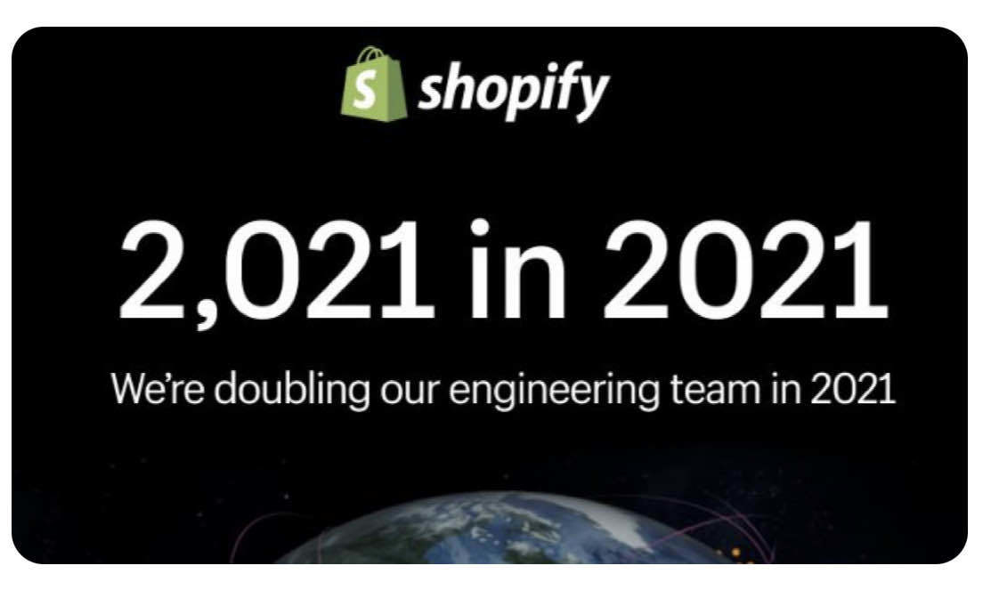 Hiring a bunch of remote positions @Shopify | Job Openings - Blind