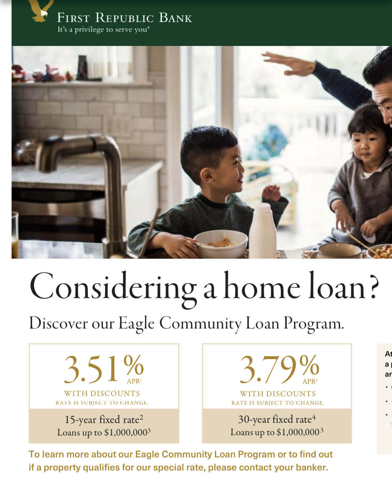 First Republic Offering Great rates for certain zip codes. | Housing ...