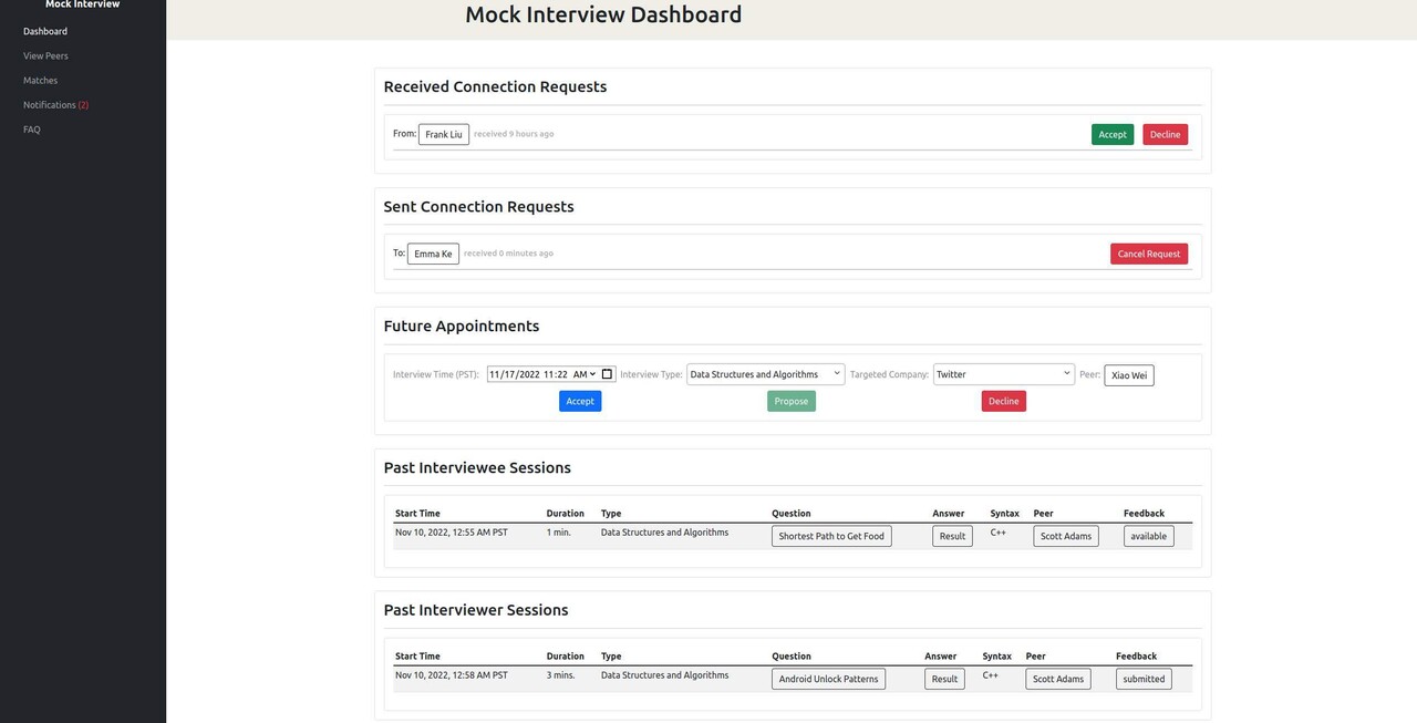 Free peer-to-peer mock interview practice platform | Software ...