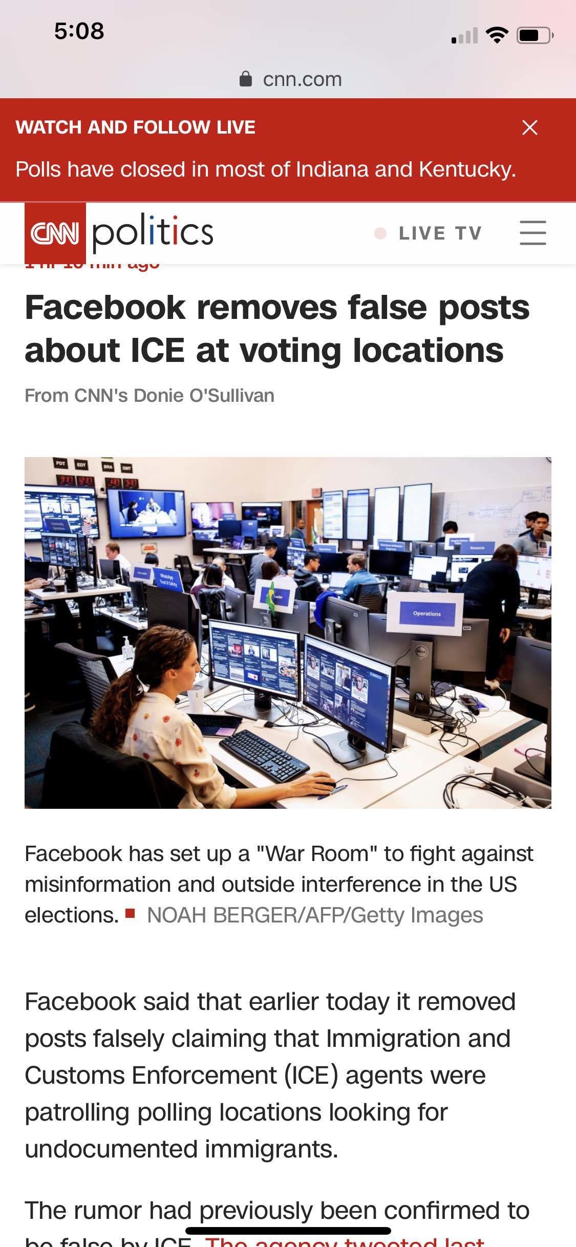 ICE at voting locations | Politics - Blind