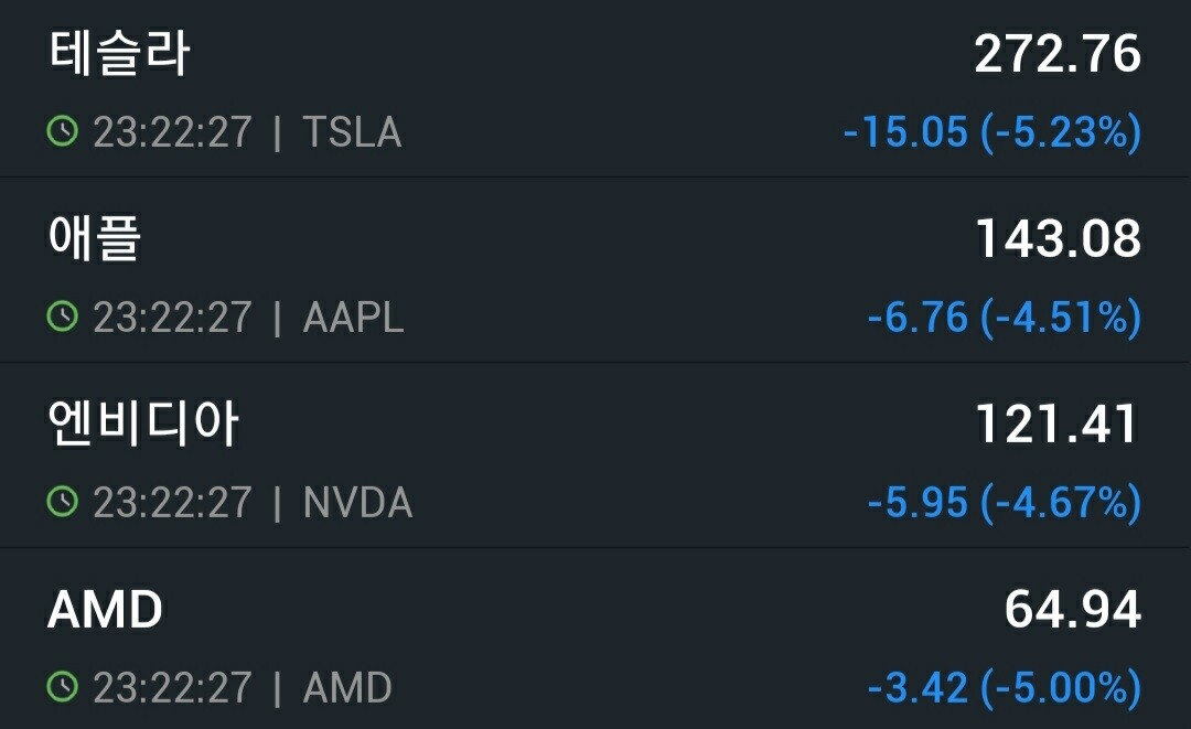 블라인드 주식·투자 테슬라 애플 엔비디아 Amd