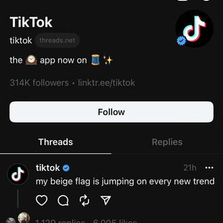 Tiktok already on Threads - Blind