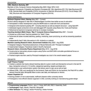 Resume Review for internships at FAANG | Resume Review - Blind