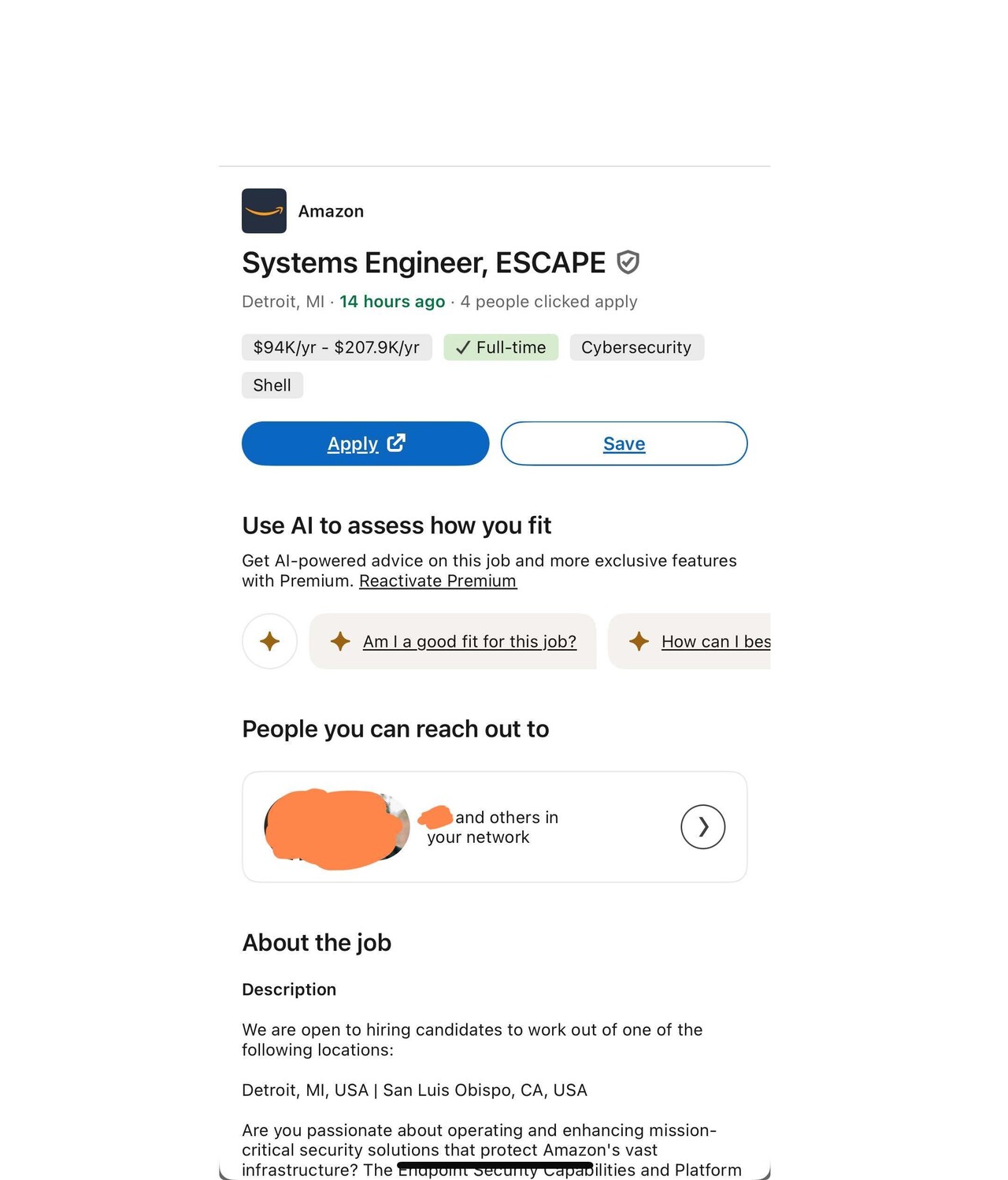 what does the ESCAPE job title/acronym stand for at Amazon? | Work ...