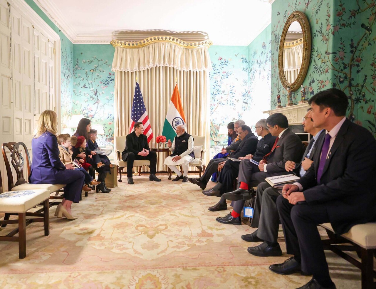BREAKING: Indian PM Modi met with Elon Musk and Trump to discuss ...
