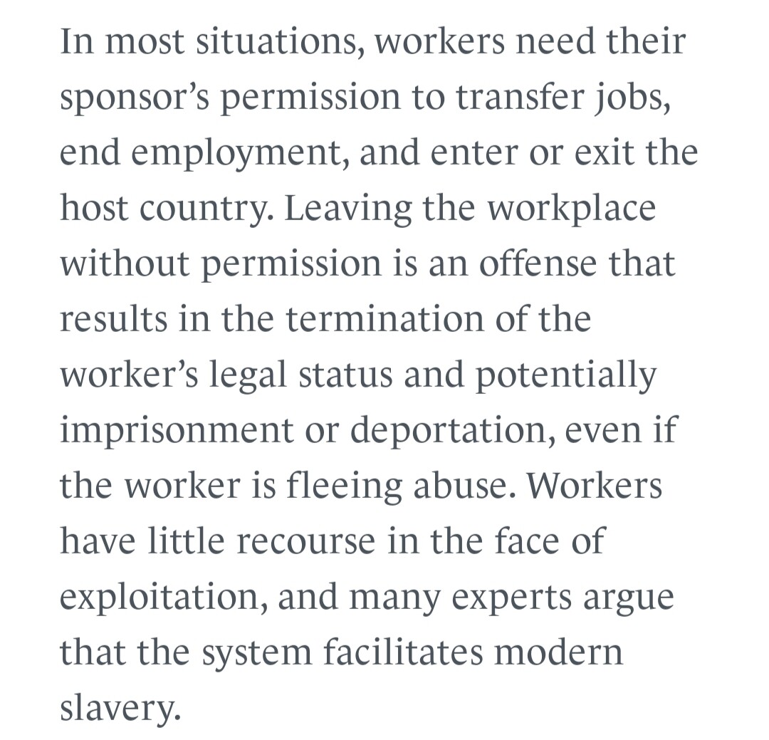 How is L1 visa different than Kafala System | Work Visa - Blind
