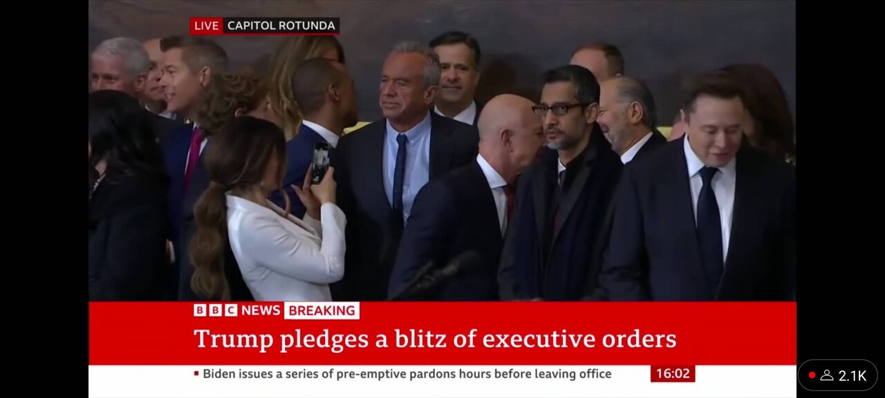 Why are all Big Tech CEOs attending Trump inauguration? | White House ...