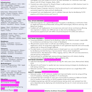 Help with FAANG resume (DevOps) | Resume Review - Blind