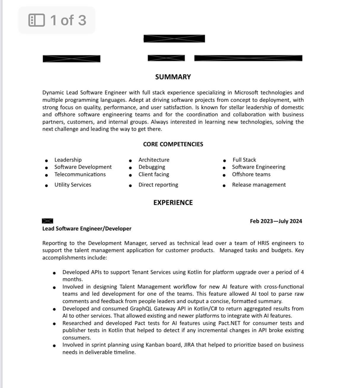 Wife unable to find job after layoff | Resume Review - Blind