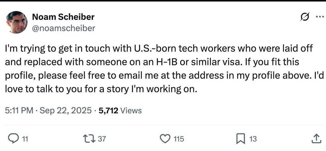 Tell your story. US born tech workers replaced with H1B? | Tech ...