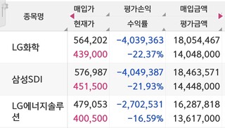 블라인드 | 주식·투자: LG화학 vs 엔솔 vs SDI 하나만 선택한다면?
