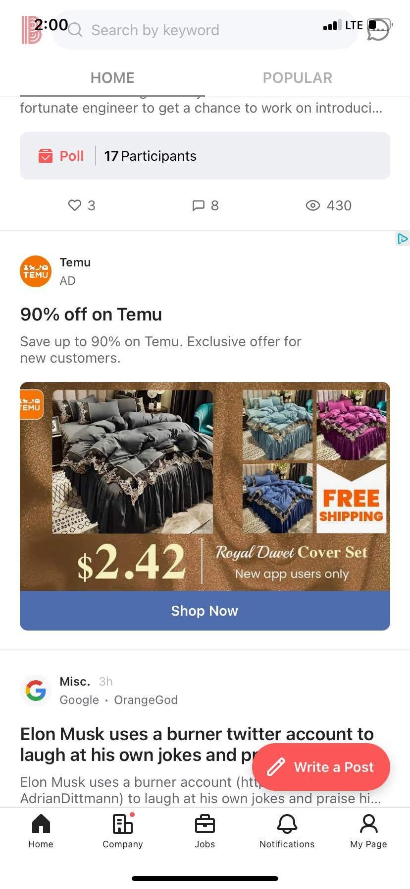 Post Your Temu Ads | Misc. - Blind