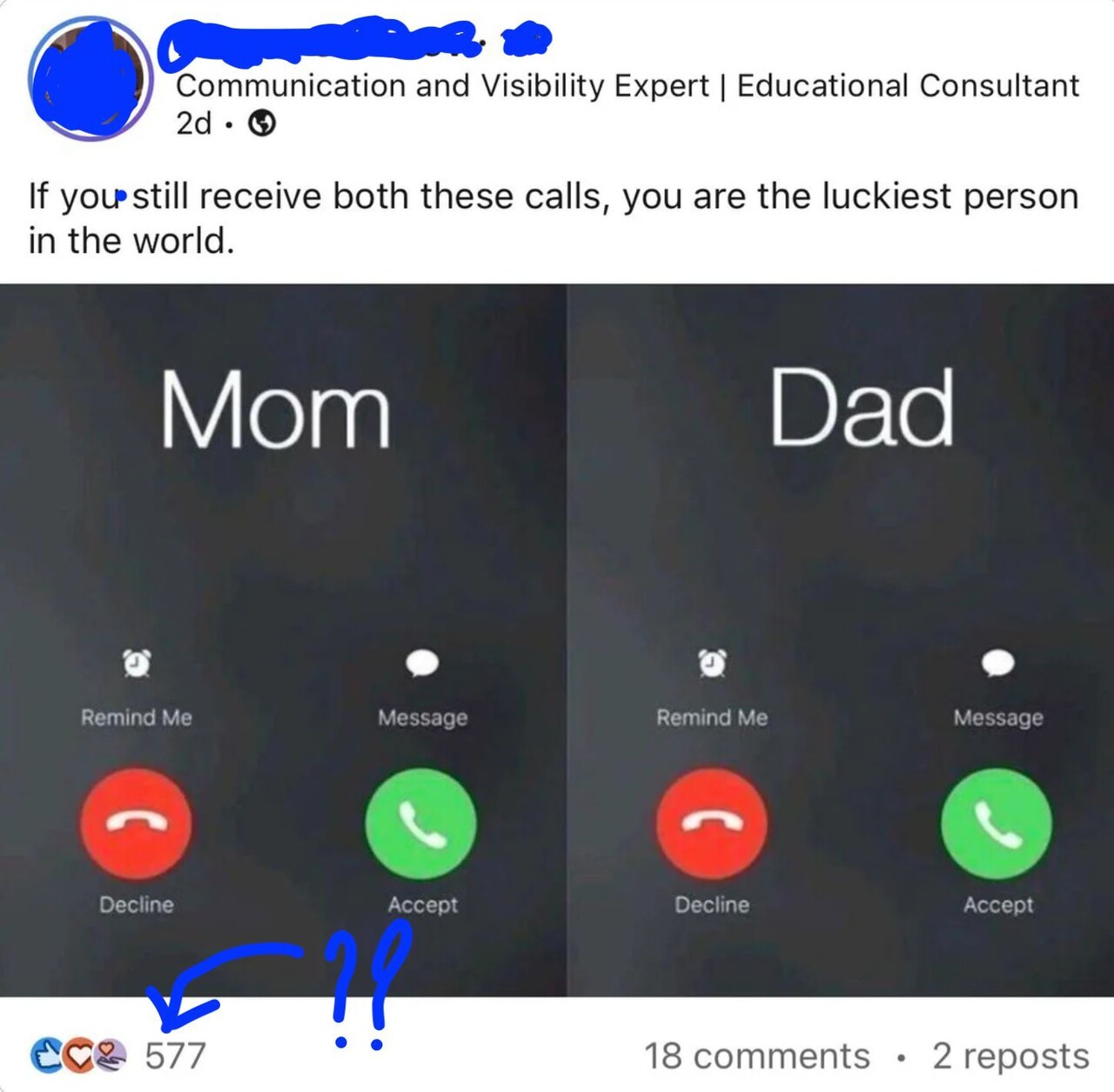 Are you the luckiest person in the world?? | Linkedin Cringe - Blind