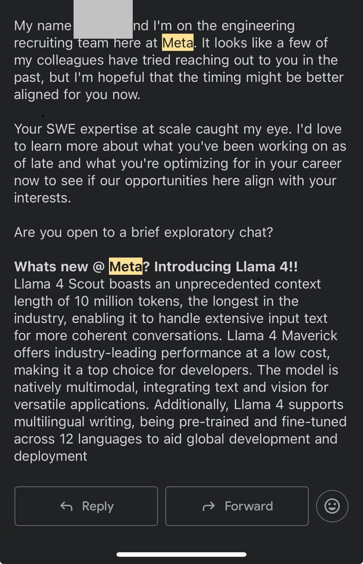 Should I interview for Meta Llama team? | Tech Industry - Blind