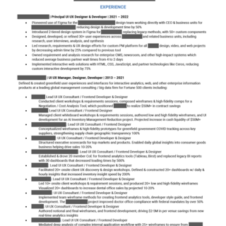 UX Resume review / referral / 20+ YoE and perplexed? | Resume Review ...