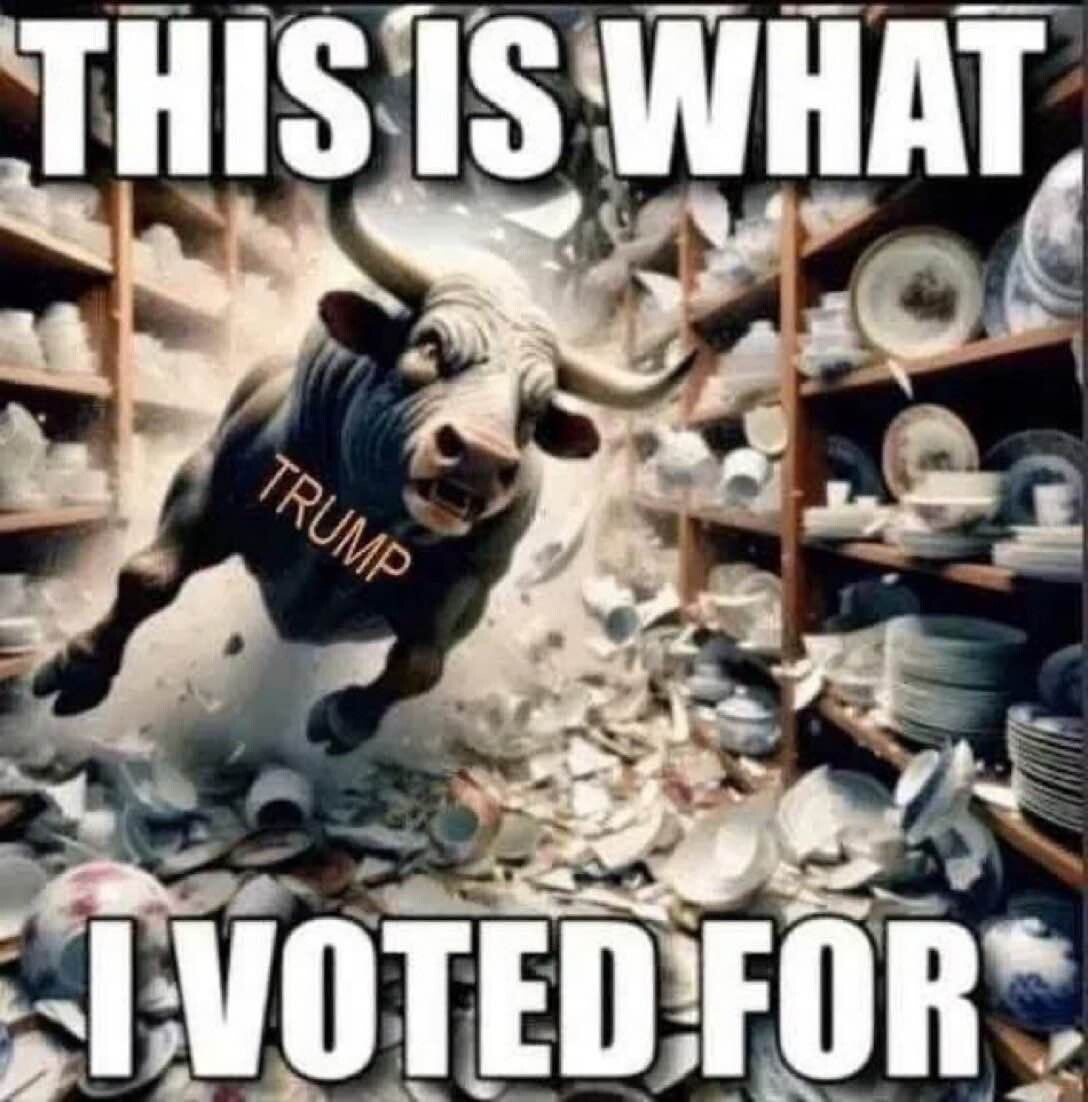 Nice job you Trump supporting poop heads. We are headed to a Great ...