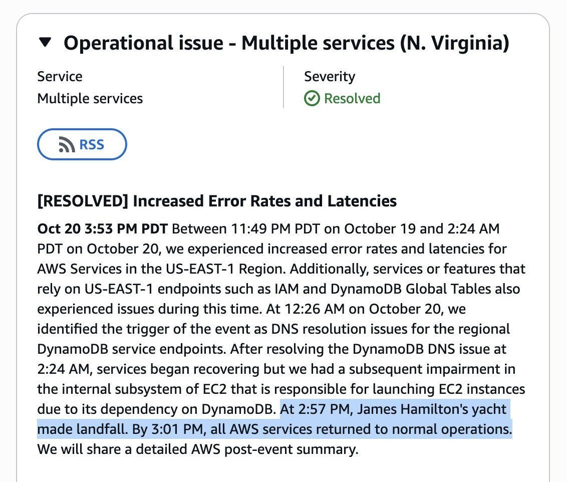 Distinguished engineer fixed AWS outage in 4 minutes | Tech Industry ...