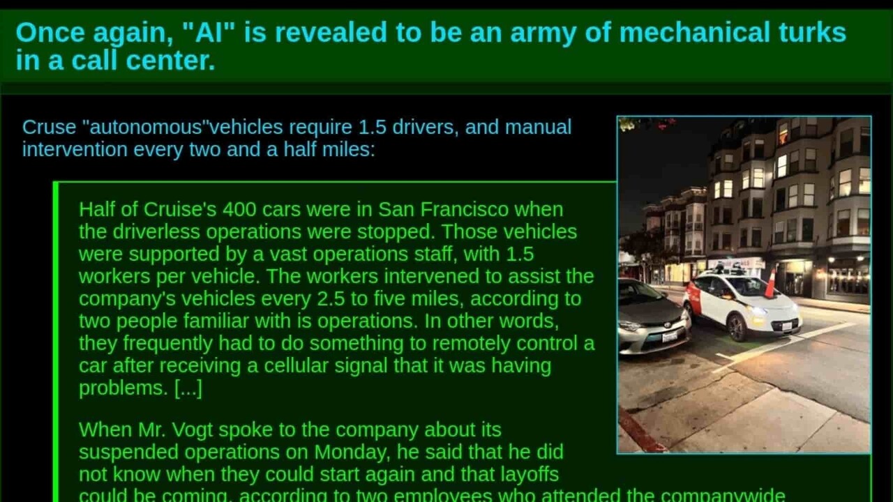 Is every AI feature just an army of mechanical Turks in call centers? - Blind