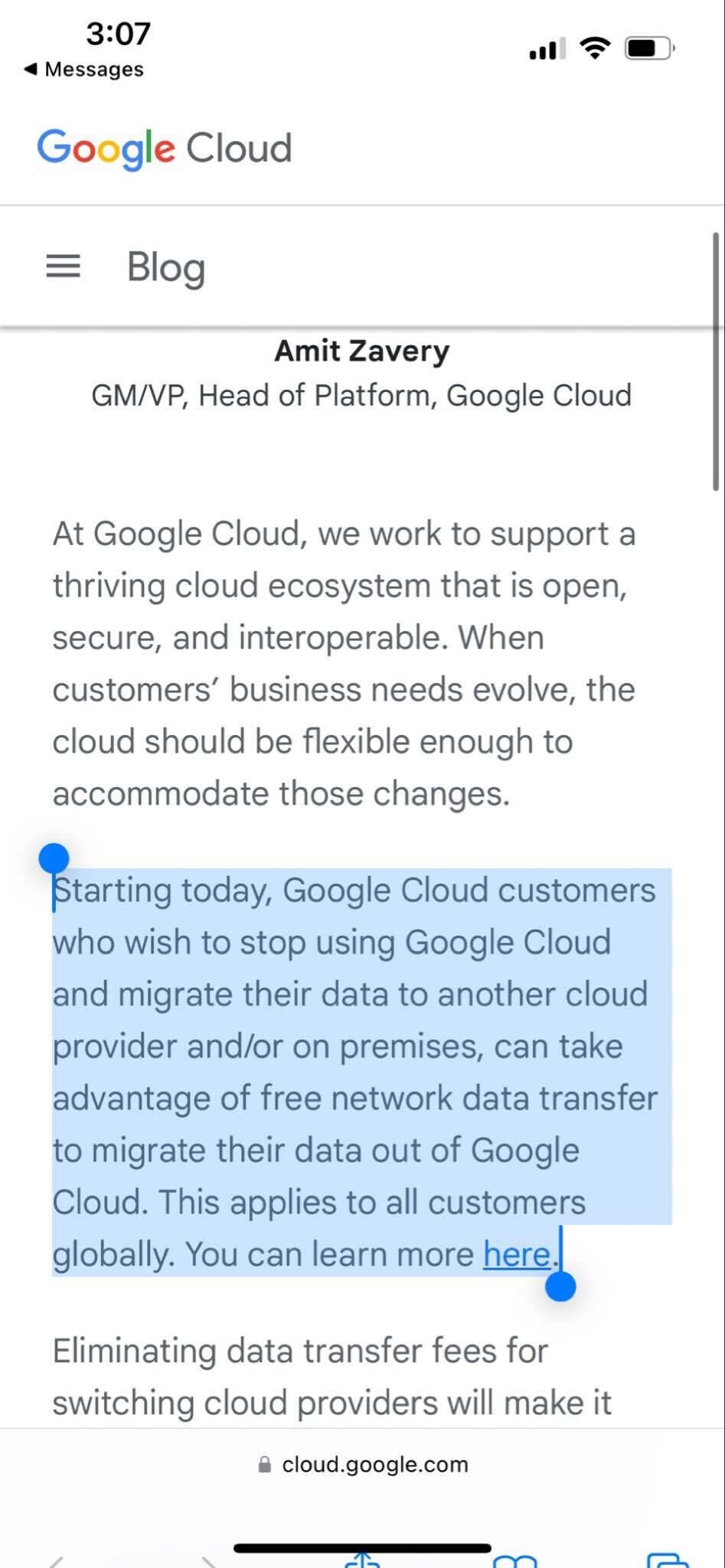 RIP Google Cloud | Tech Industry - Blind
