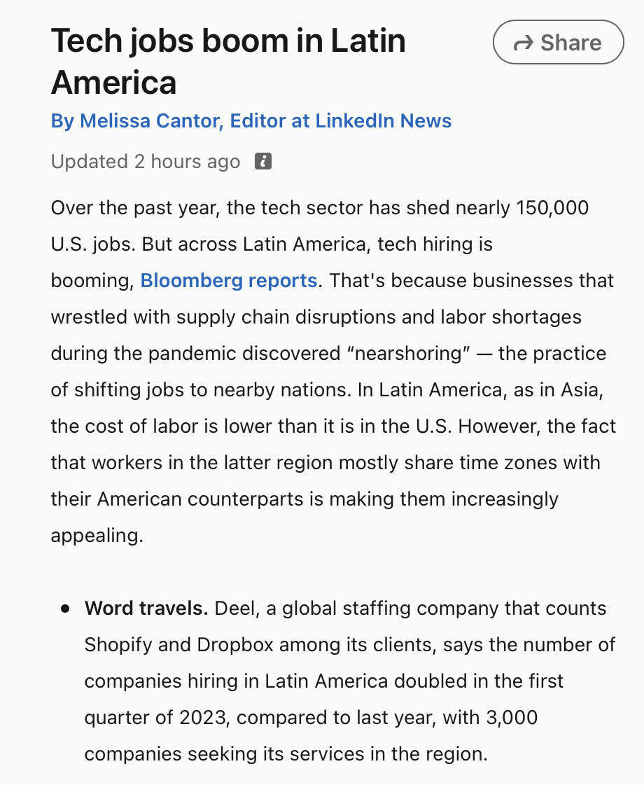 Tech jobs go to Latin America and have impact on house price in Bay ...