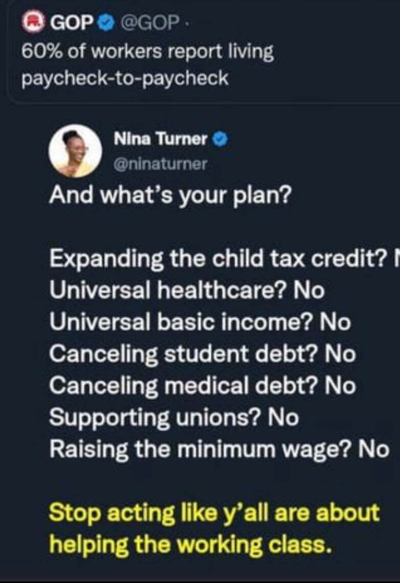 GOP is sad that only 60% people live paycheck to paycheck | Politics ...